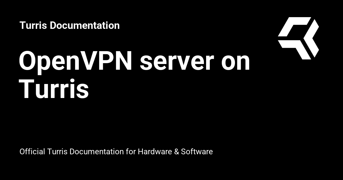 OpenVPN server on Turris - Turris Documentation